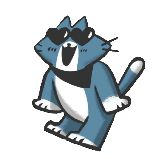 Набор стикеров для Telegram «Bandit the cat»
