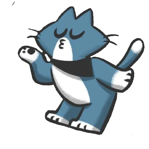 Набор стикеров для Telegram «Bandit the cat»