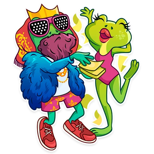 Набор стикеров для Telegram «Oliver the Frog»